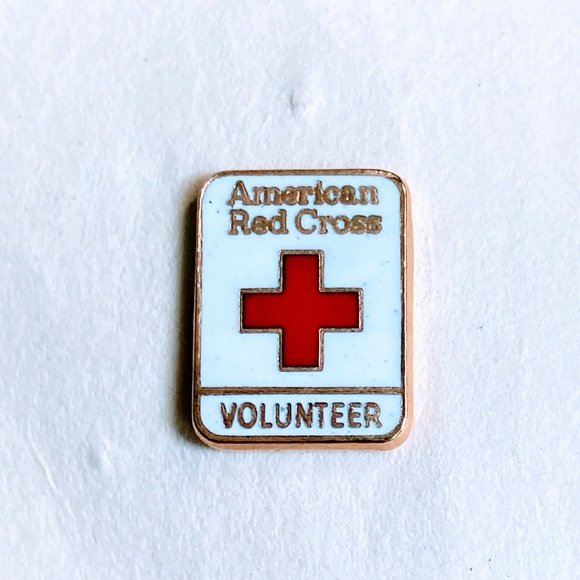 Vintage | Accessories | Rare American Red Cross Volunteer Enamel Gold ...